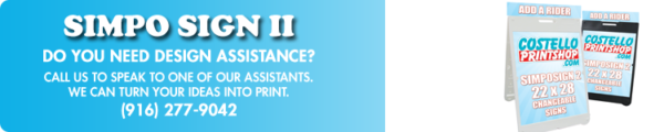 Simpo Sign II $95.00 ⋆ (916) 277-9042